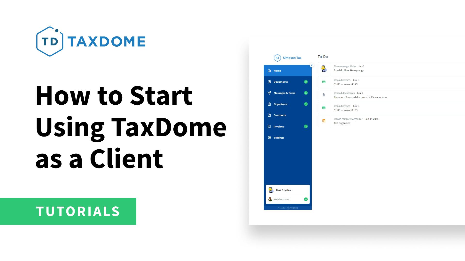 How to start using TaxDome as a Client - TaxDome