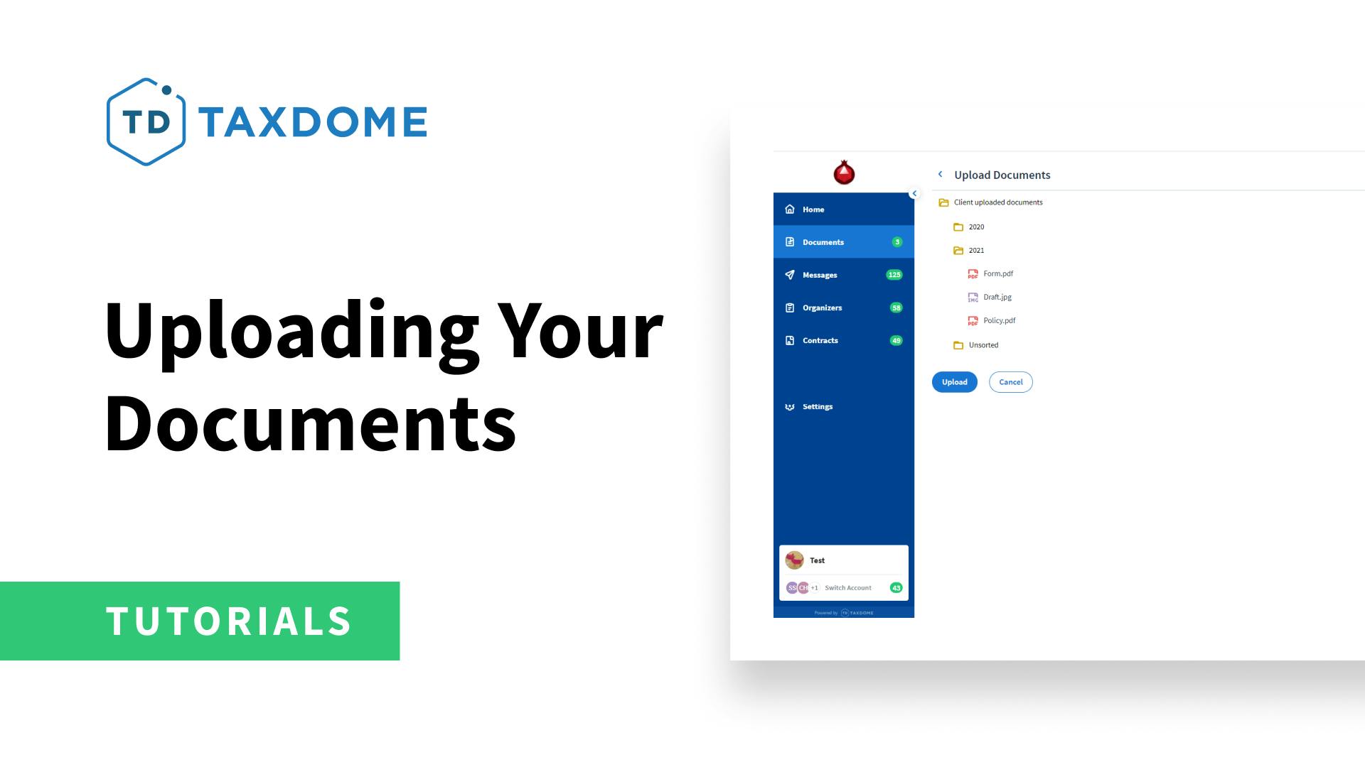 Client Portal: Uploading Documents - TaxDome