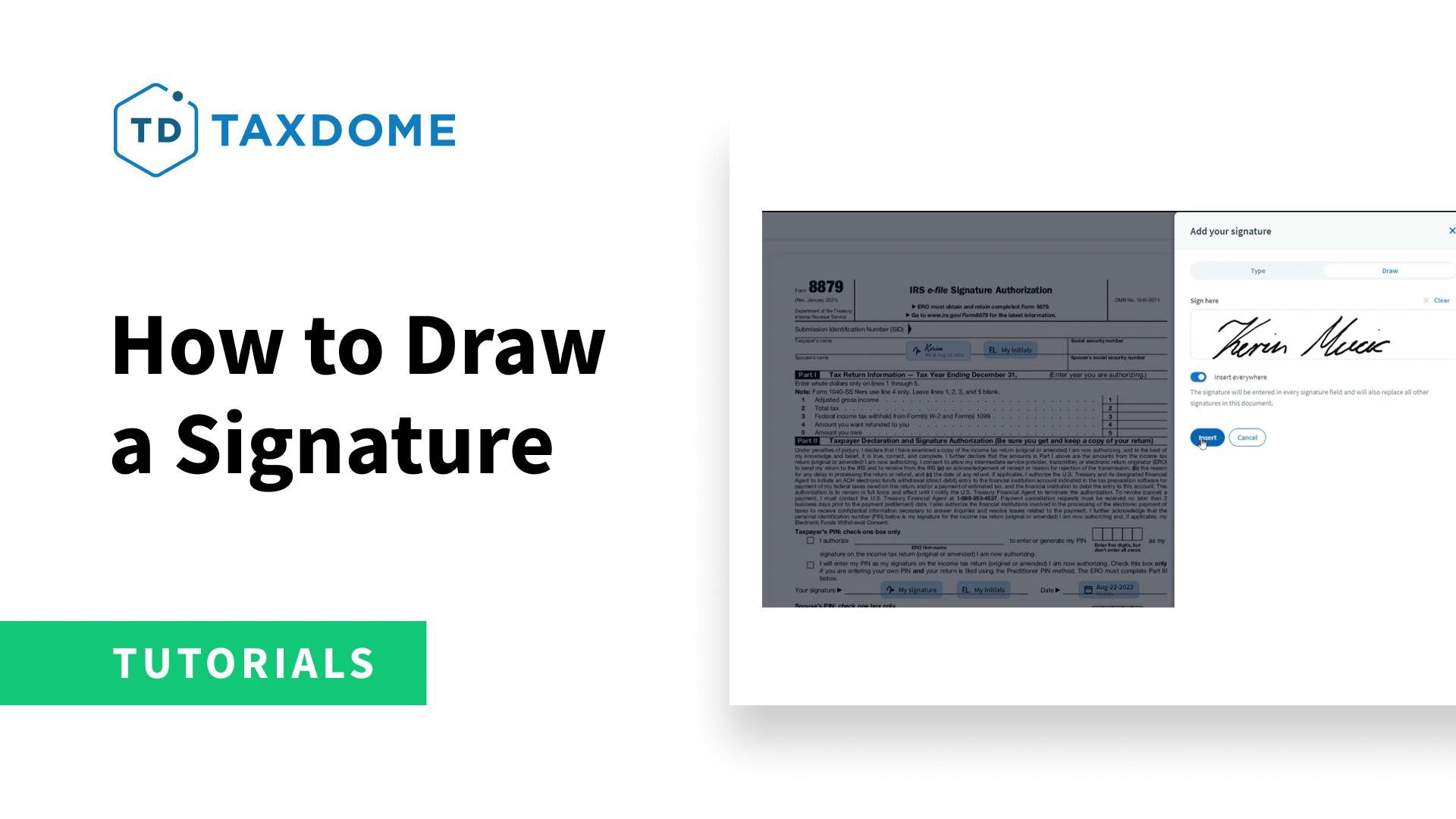 Client Portal: How to Draw a Signature - TaxDome