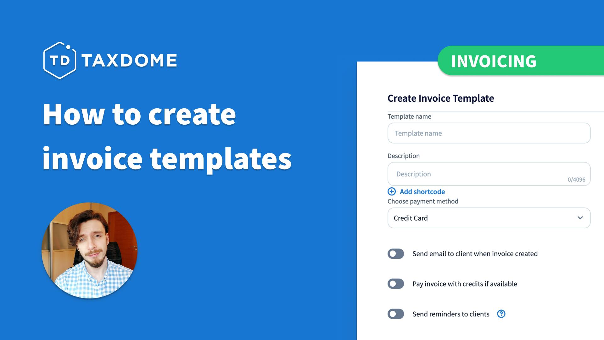 How to create recurring invoice templates - TaxDome