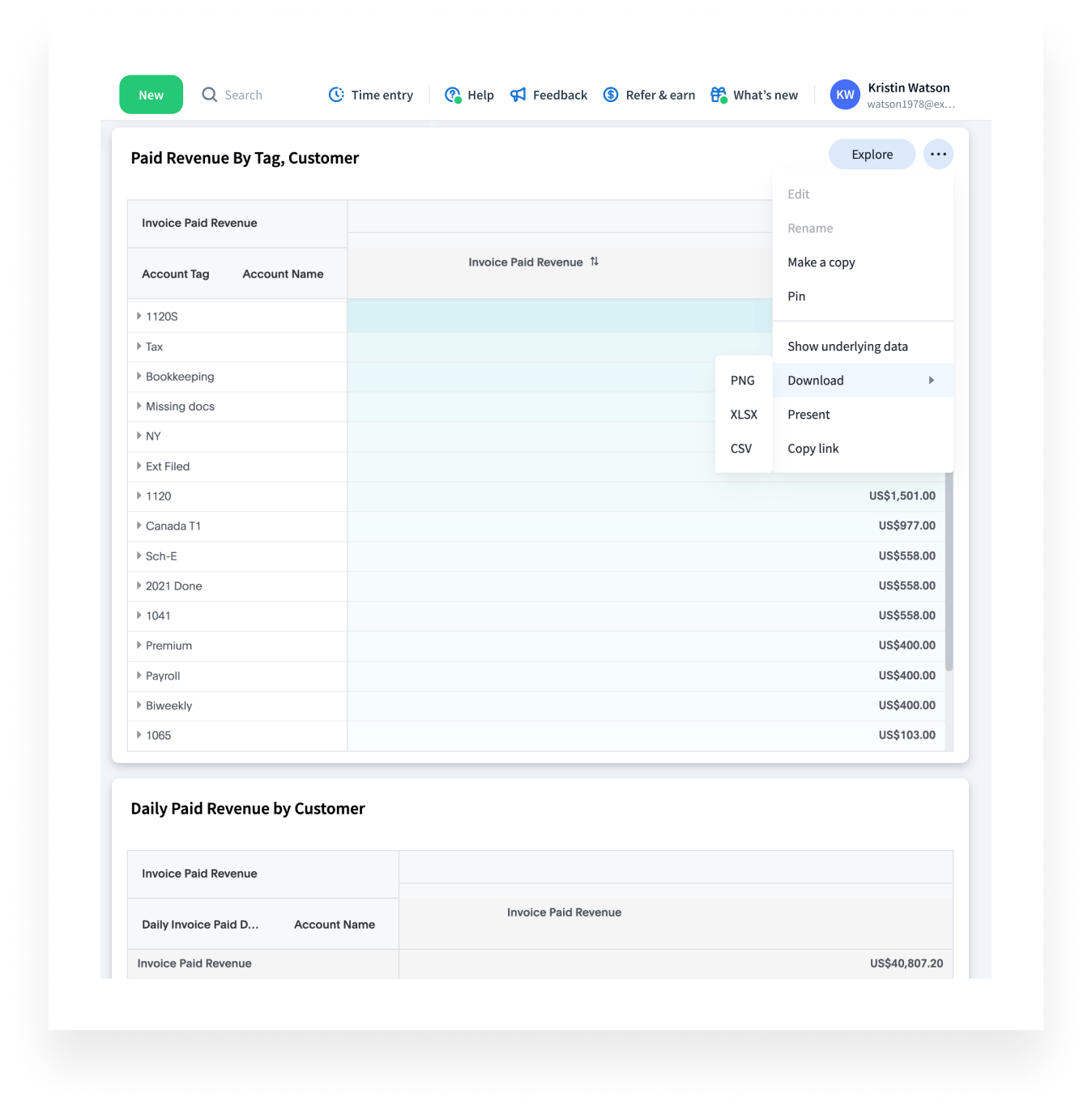 AI-powered reporting and insights — TaxDome